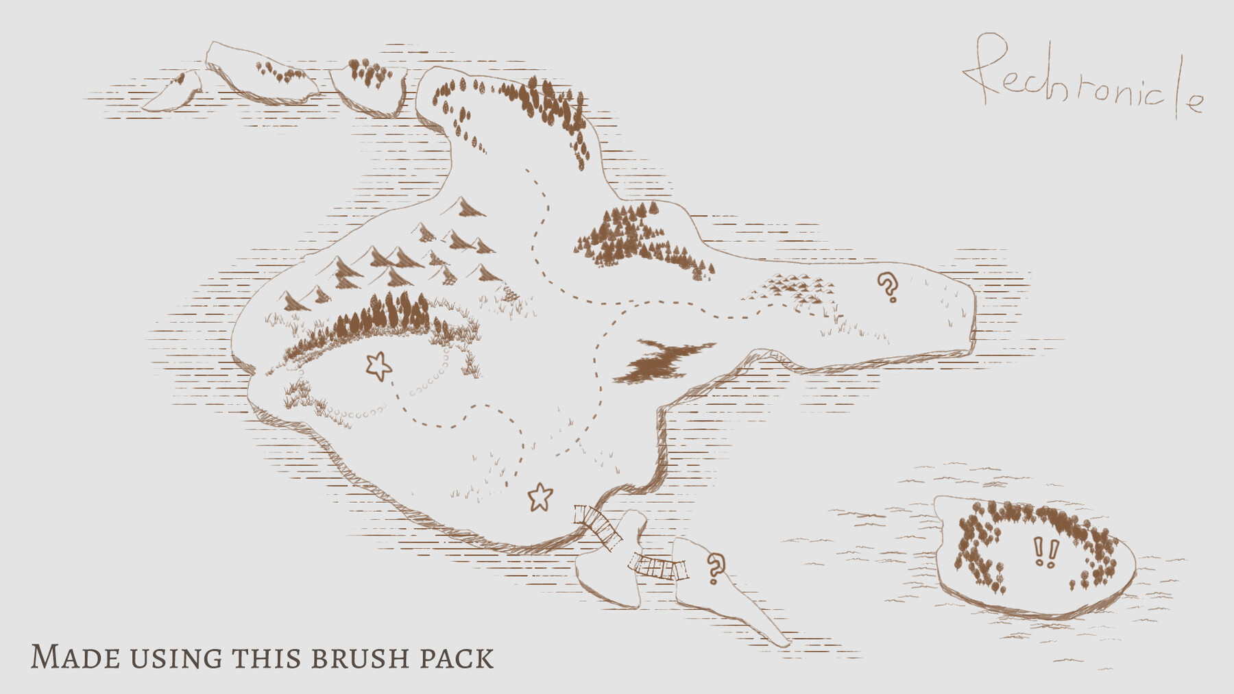 ArtStation - Fantasy Map Cartographer [Unique Brush Pack] | Brushes