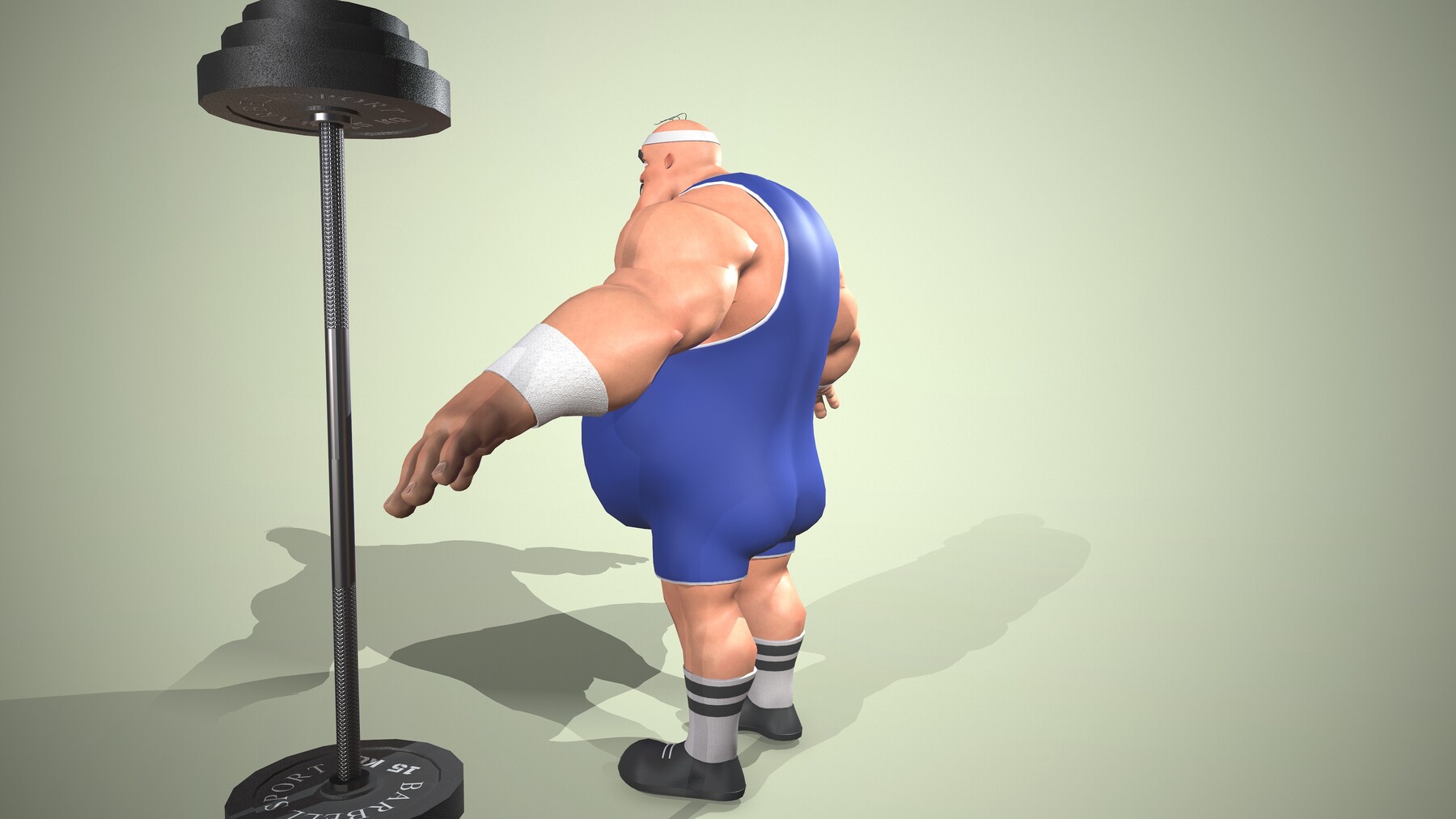 ArtStation - Strong man Low-poly 3D model | Game Assets