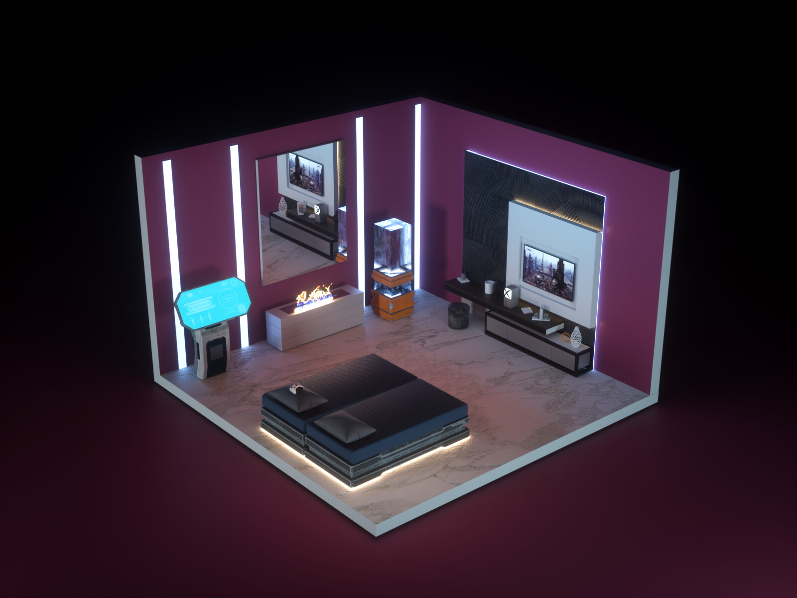 ArtStation - Isometric room | Artworks