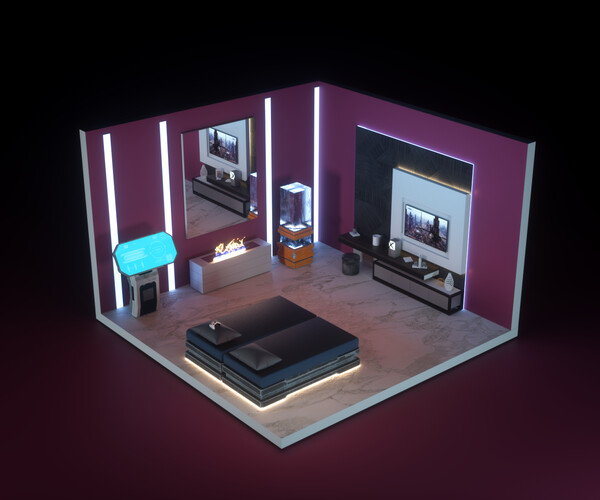 ArtStation - Isometric room | Artworks