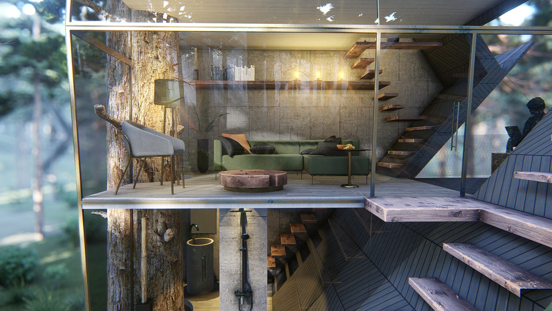 ArtStation - Treehouse in the jungle Animated 4k full project ...