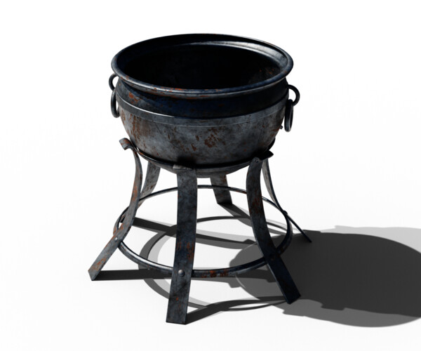 ArtStation - 3D model of Old Metallic Brazier | Resources