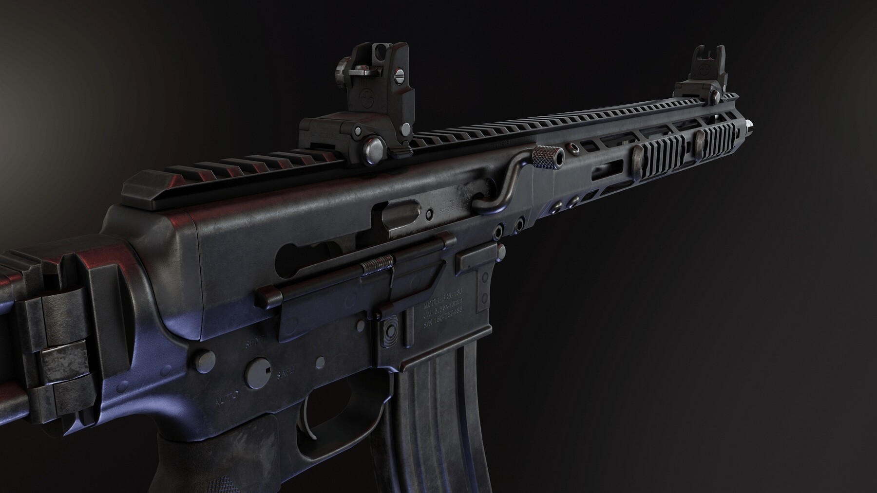 ArtStation - Brownells BRN-180 Rifle | Game Assets