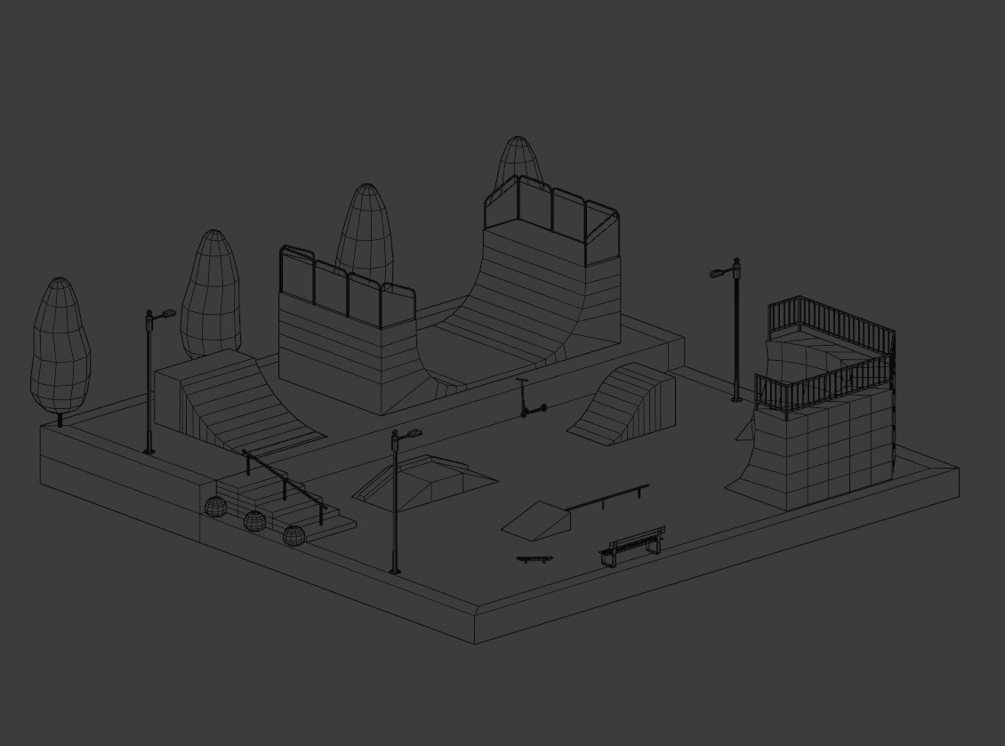 ArtStation - Skatepark | Game Assets