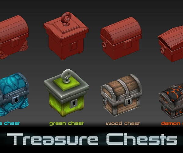 ArtStation - Treasure Chests | Game Assets
