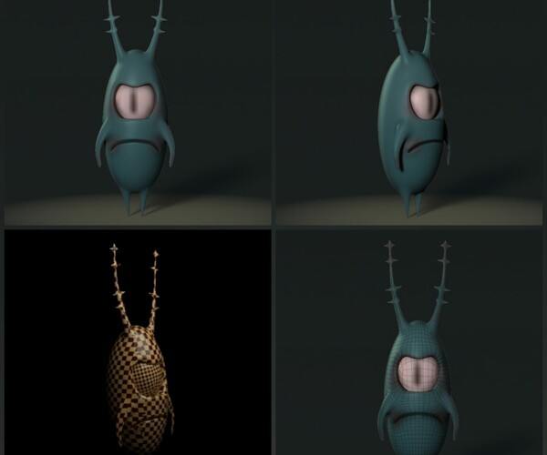 ArtStation - Four three-dimensional models | Resources