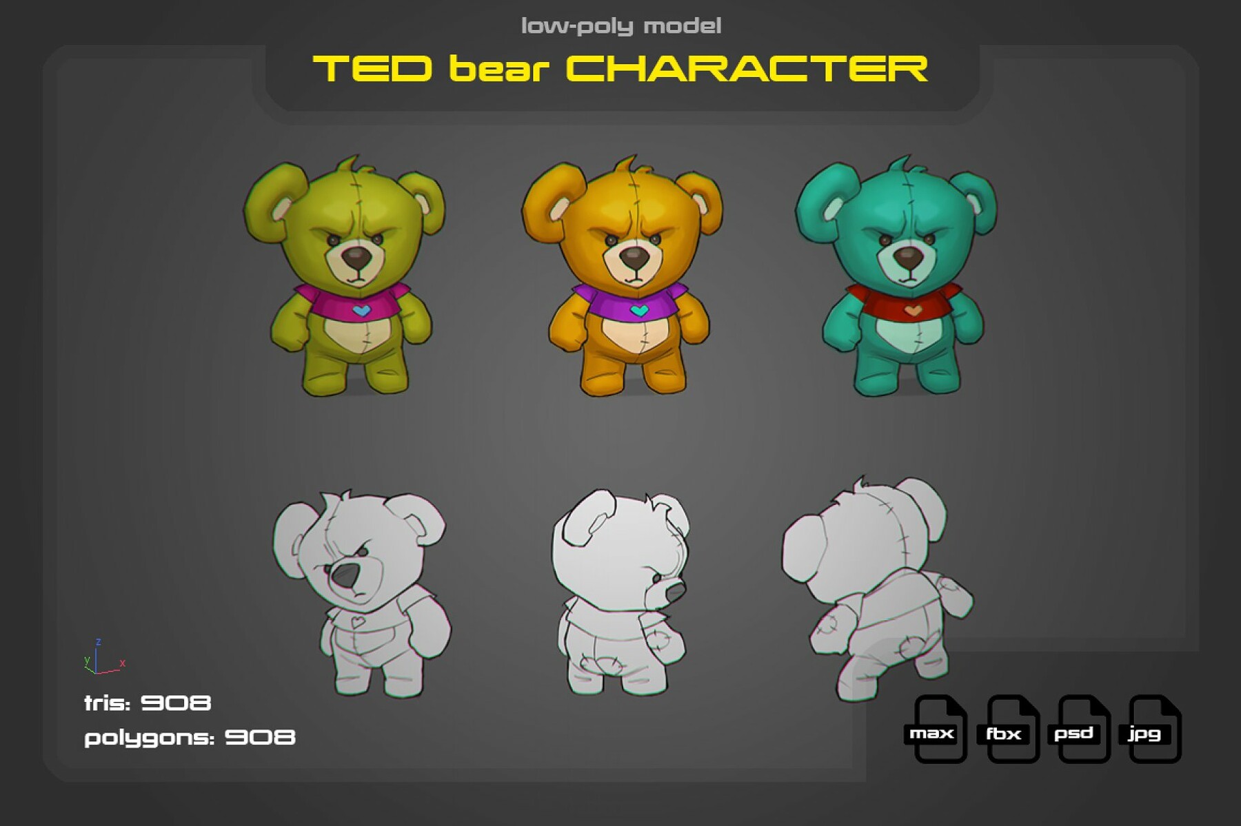 ArtStation - TED | Game Assets