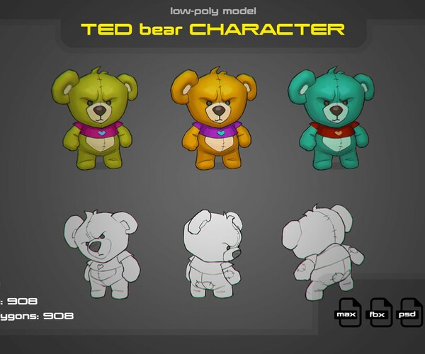 ArtStation - TED | Game Assets