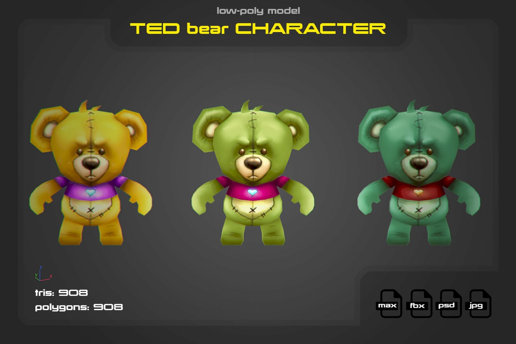 ArtStation - TED | Game Assets