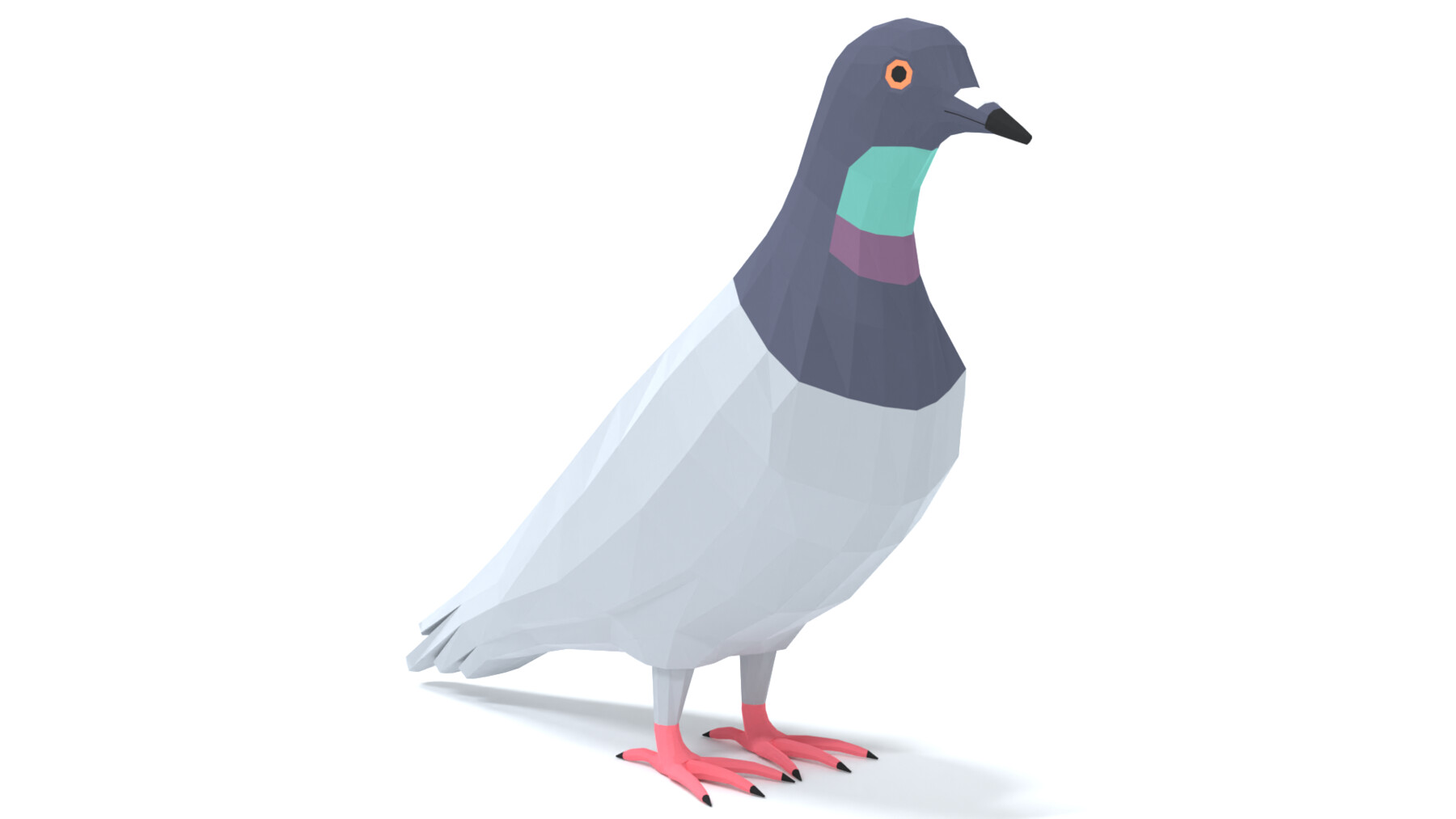 ArtStation - Low Poly Cartoon Pigeon | Game Assets
