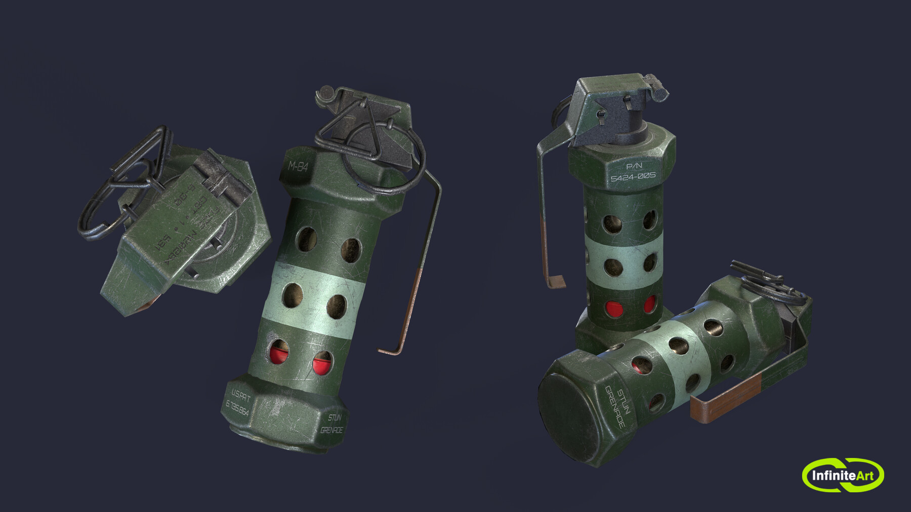 ArtStation - Flash-bang grenade | Game Assets