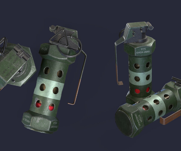 ArtStation - Flash-bang grenade | Game Assets