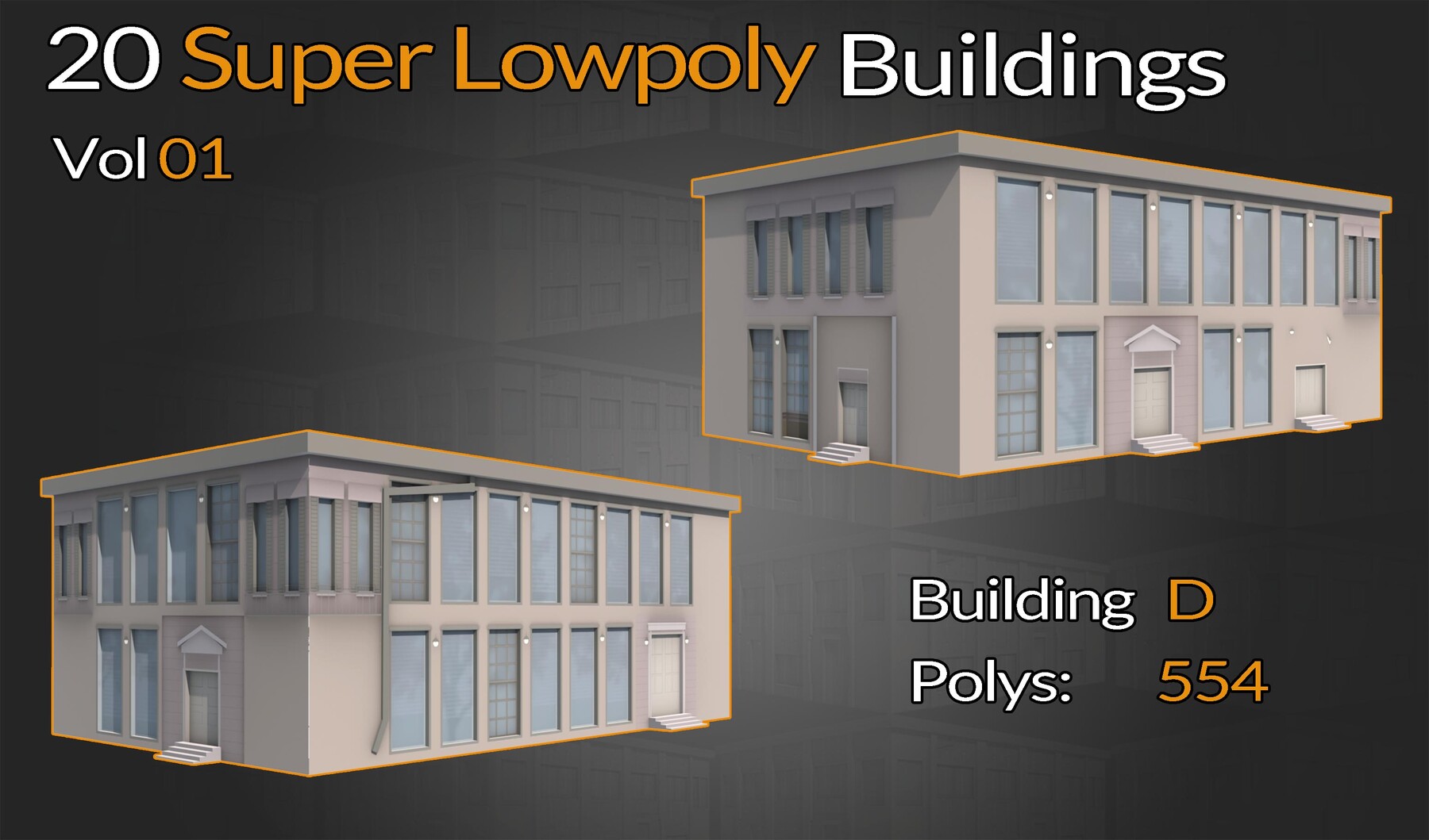 ArtStation - 20 Super Low-Poly buildings | Game Assets