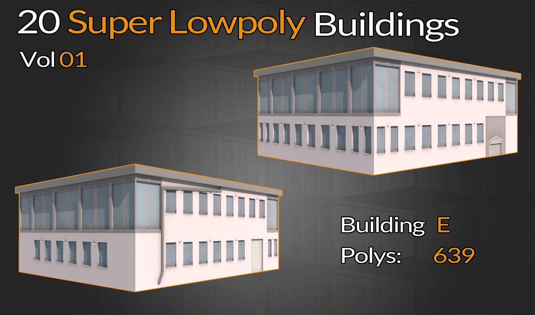 ArtStation - 20 Super Low-Poly buildings | Game Assets
