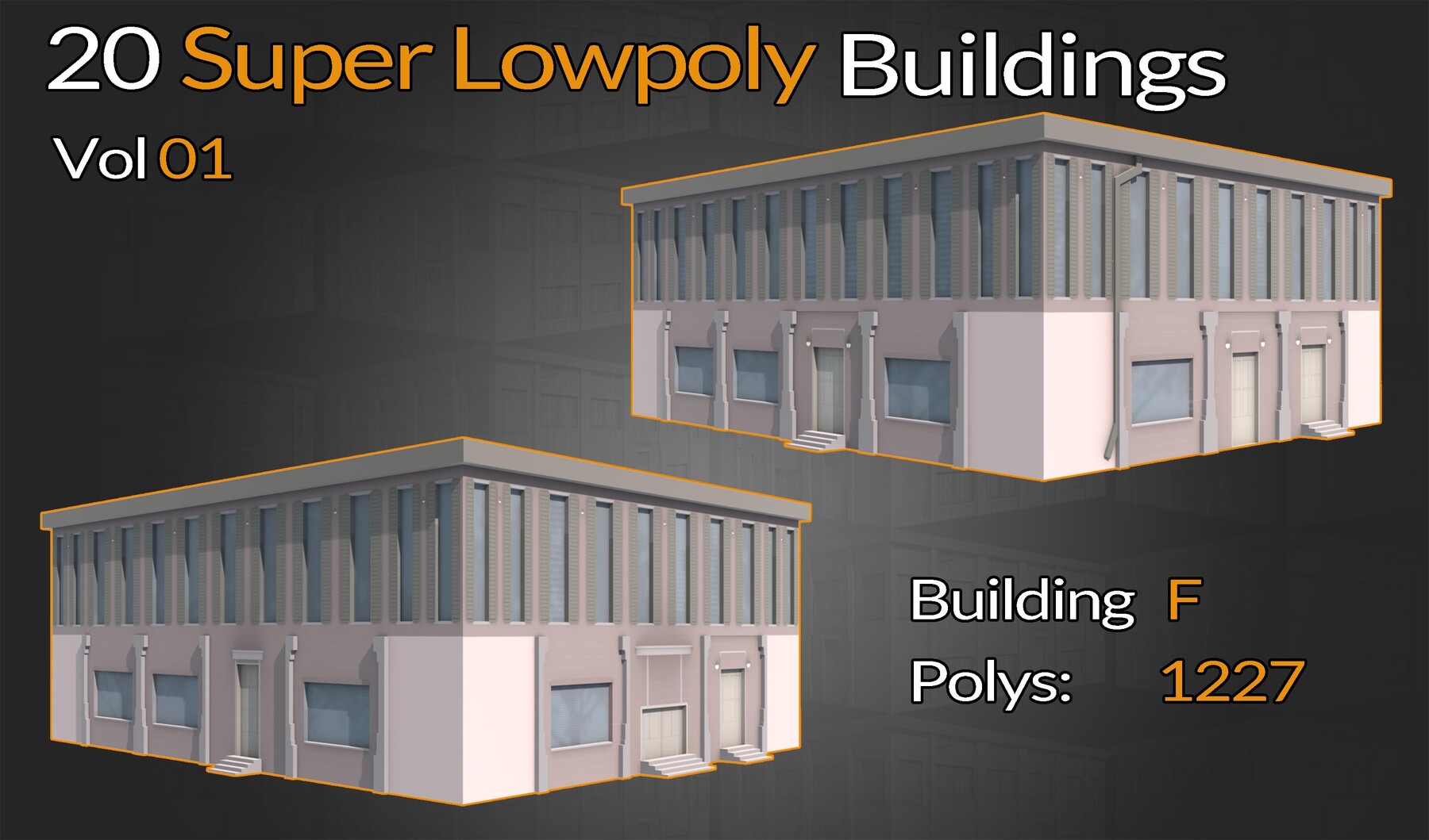 ArtStation - 20 Super Low-Poly buildings | Game Assets