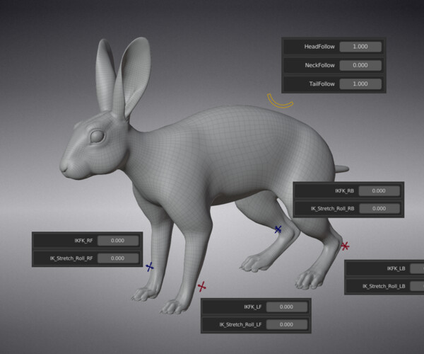 ArtStation - White rabbit Animated | VFX Grace | Game Assets