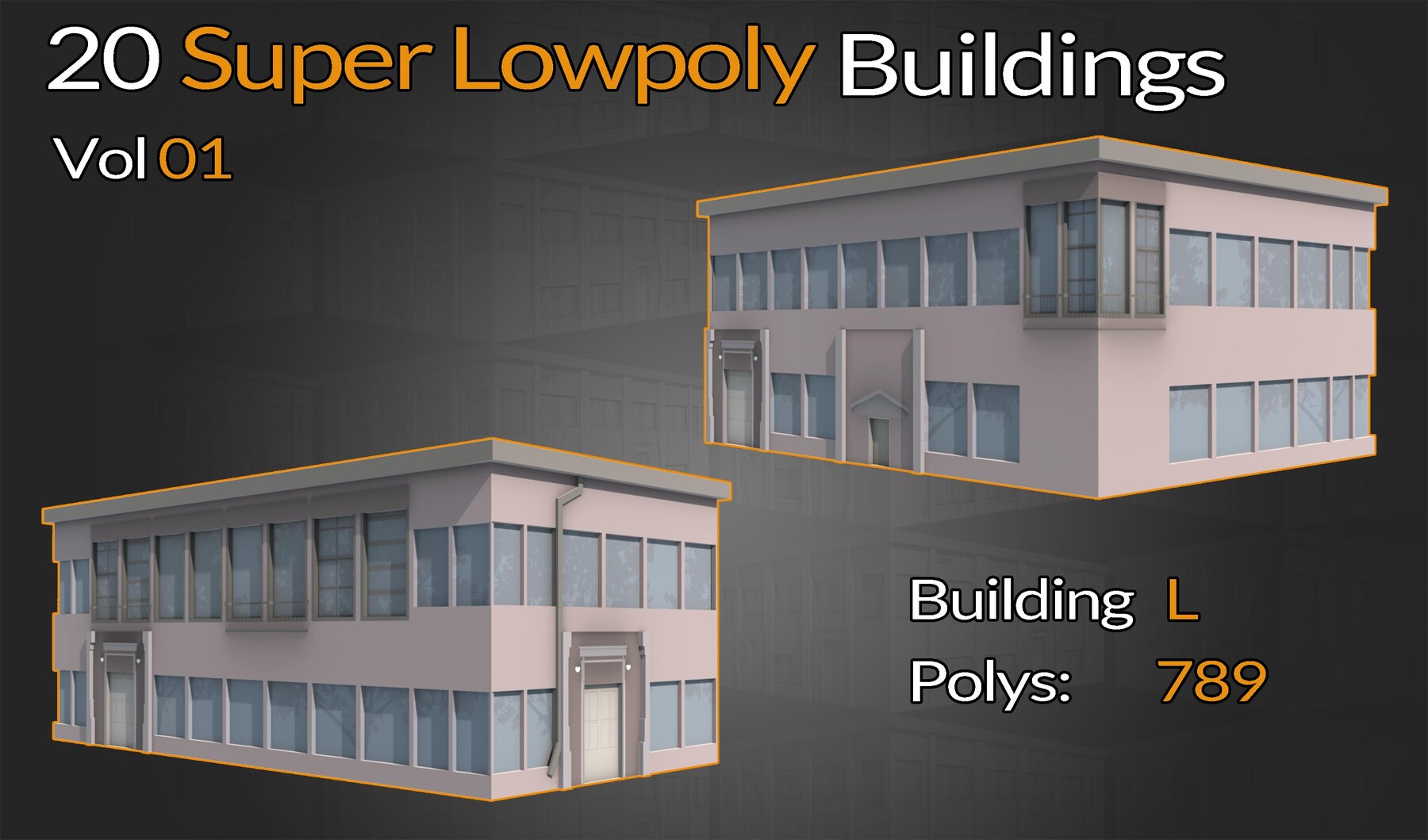 ArtStation - 20 Super Low-Poly buildings | Game Assets