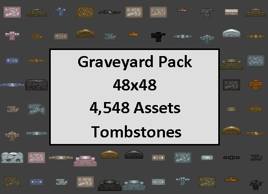 ArtStation - Graveyard Pack [48x48] | Game Assets