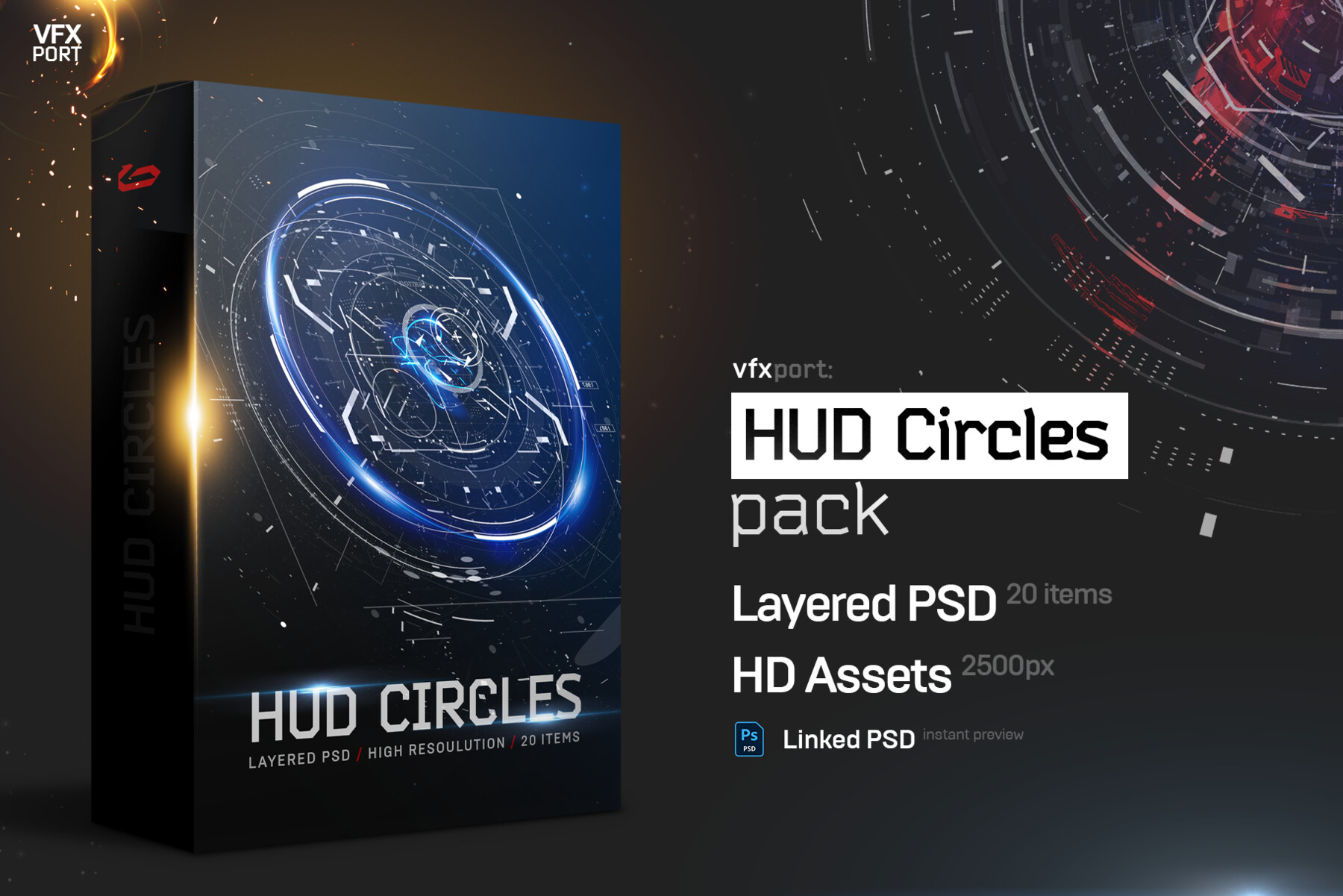 ArtStation - 20 HUD Circle Pack | Game Assets