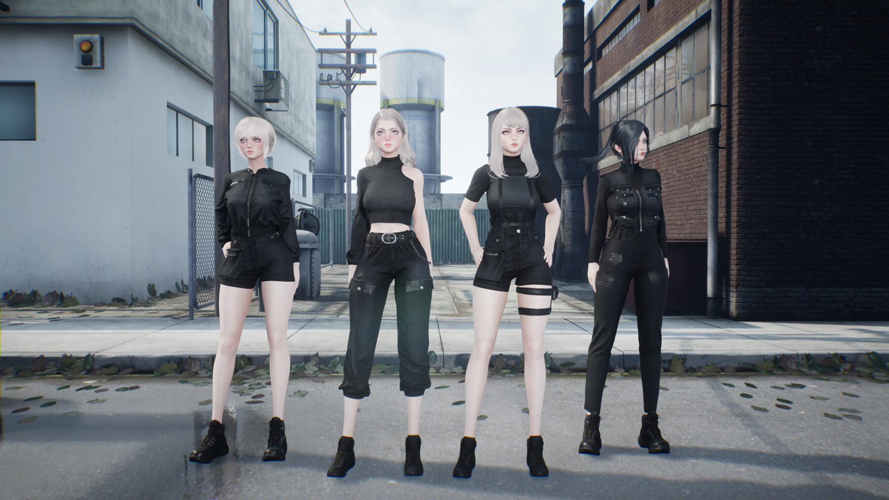 ArtStation - Techwear Girl - Game Ready | Game Assets