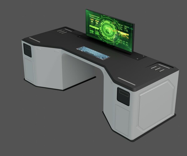 ArtStation - Sci-Fi Lab Table - Low poly - PBR - Game ready | Game Assets