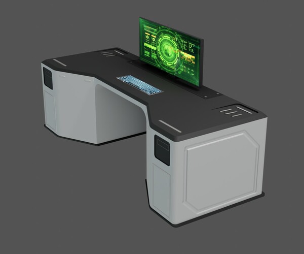ArtStation - Sci-Fi Lab Table - Low poly - PBR - Game ready | Game Assets