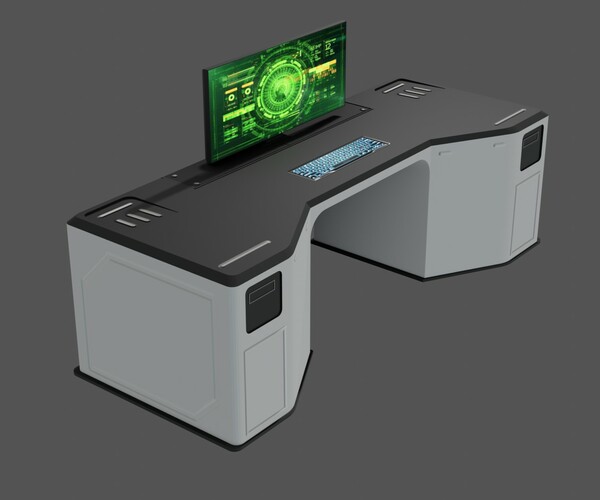 ArtStation - Sci-Fi Lab Table - Low poly - PBR - Game ready | Game Assets