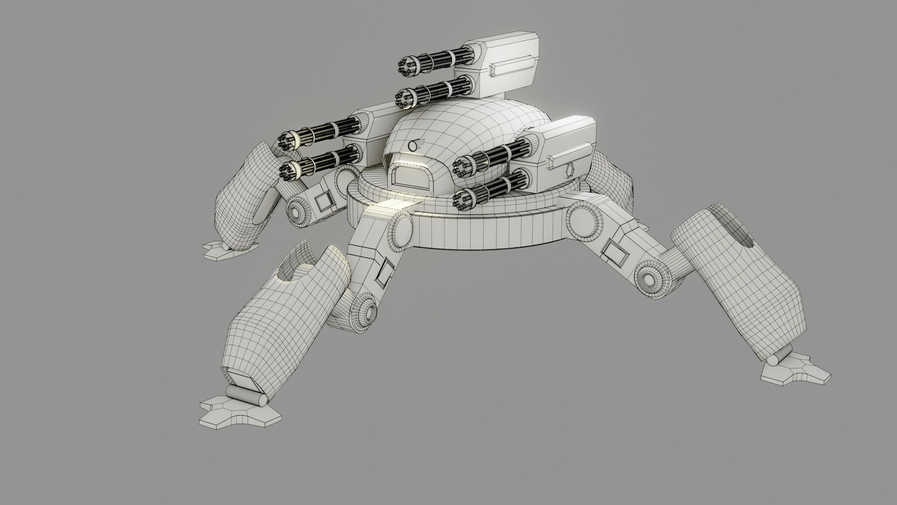 ArtStation - Sci Fi Quad Bot - Low Poly - Game Ready - PBR | Game Assets