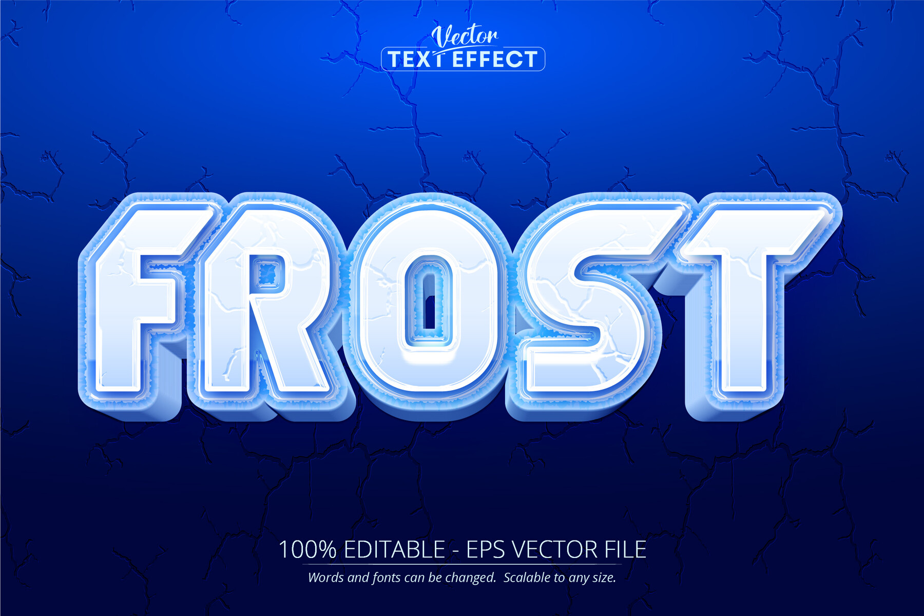 ArtStation - Ice text effect, editable frozen game and cartoon text ...