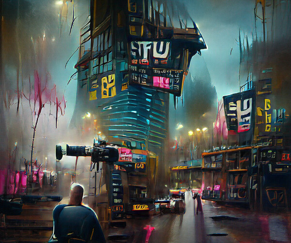ArtStation - Cyberpunk City Scape | Artworks