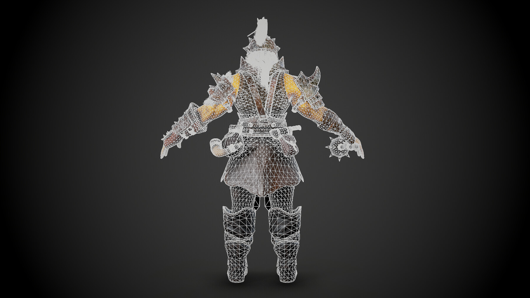 ArtStation - Orc armored with mace | Game Assets