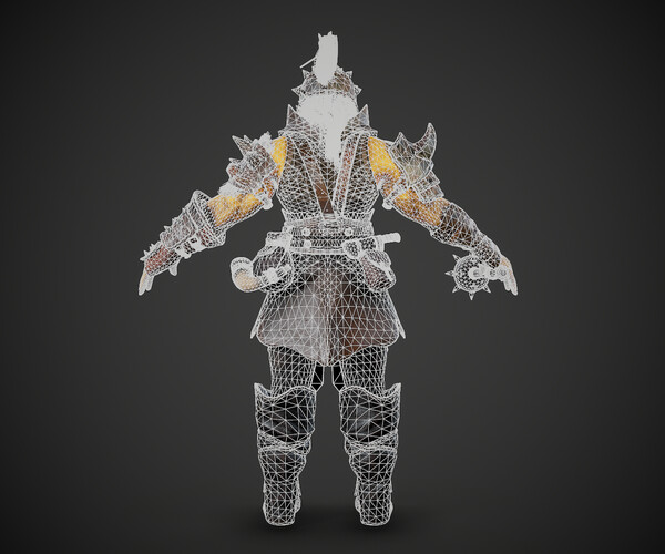 ArtStation - Orc armored with mace | Game Assets