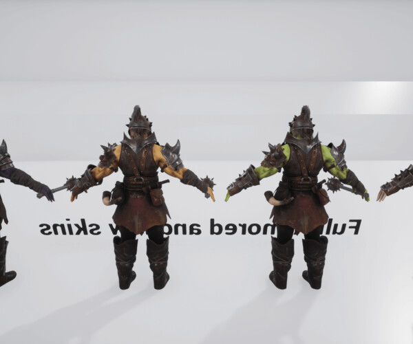 ArtStation - Orc armored with mace | Game Assets