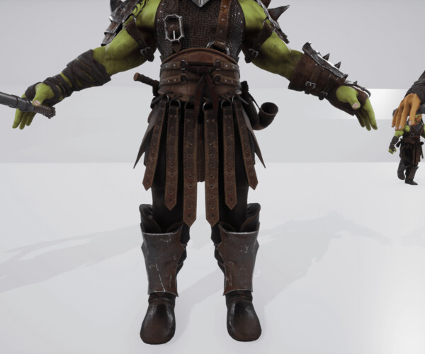 ArtStation - Orc armored with mace | Game Assets