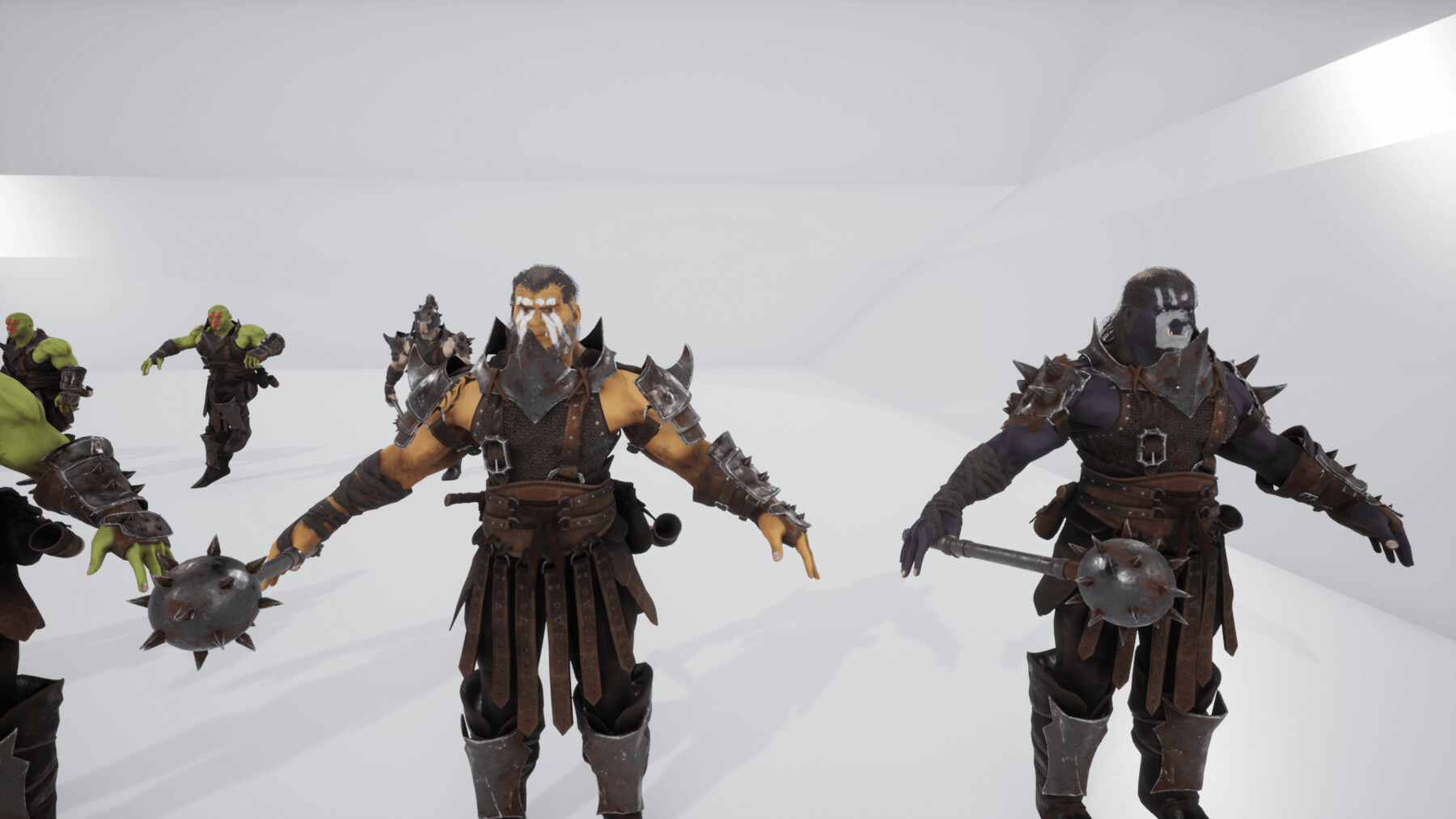 ArtStation - Orc armored with mace | Game Assets