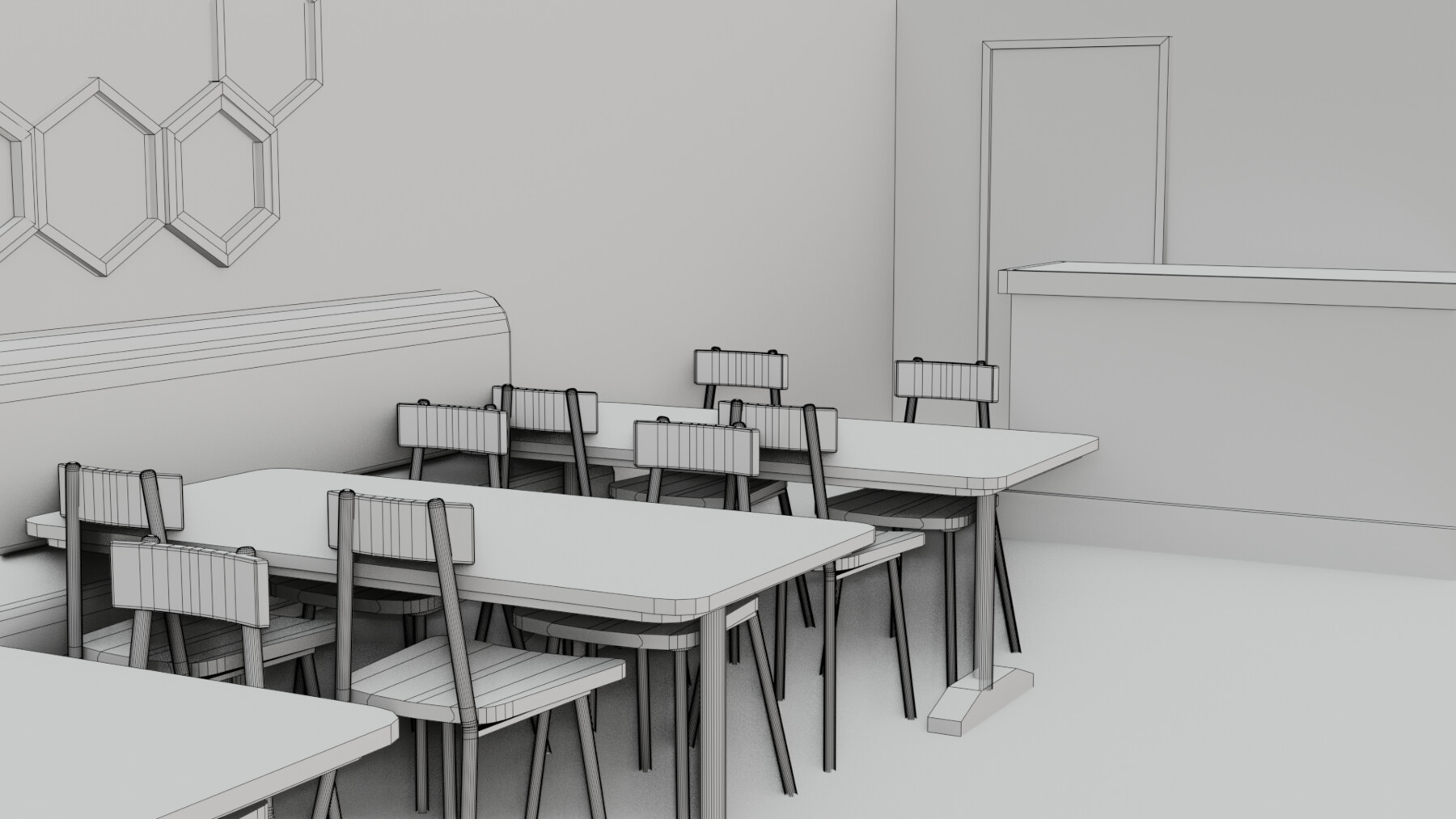 ArtStation - Restaurant Interior - Low Poly - Game Ready - PBR | Game ...