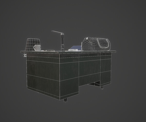 ArtStation - Police Desk Pack | Game Assets