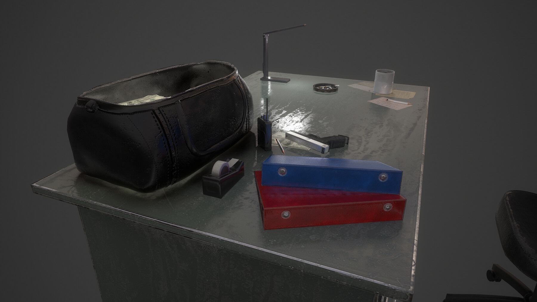 ArtStation - Police Desk Pack | Game Assets