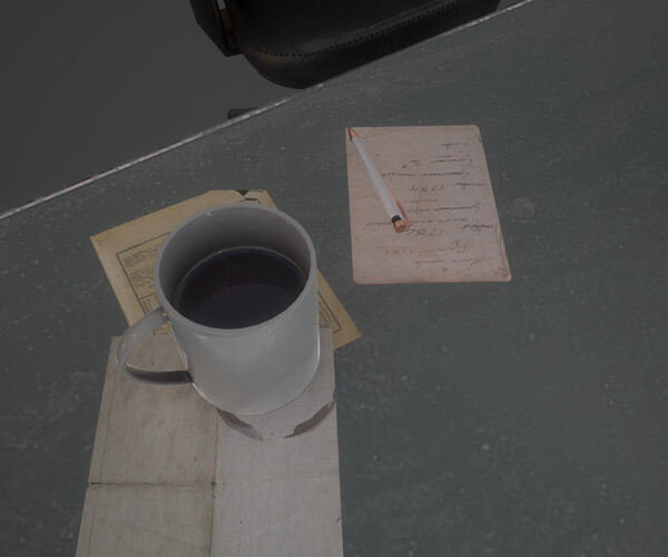 ArtStation - Police Desk Pack | Game Assets