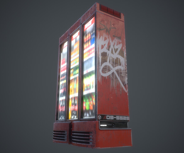 ArtStation - Cola Vending Machine | Game Assets