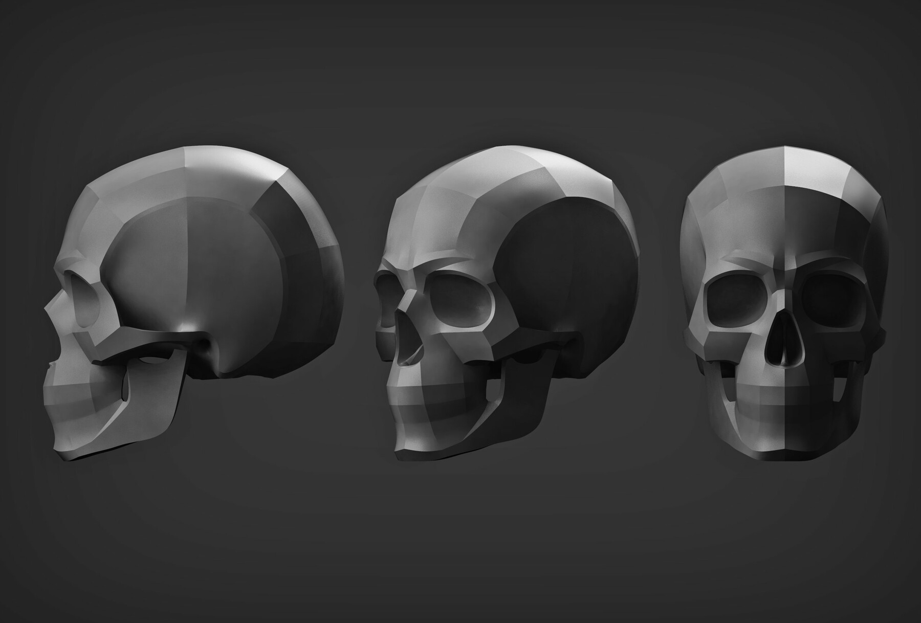 ArtStation - Planes of the Human Skull | Resources