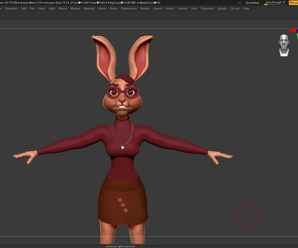 ArtStation - Rabbit Boss and Secretary Basemesh - Character Design in ...