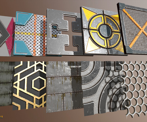 ArtStation - Yughues Metal Materials Redux | Game Assets