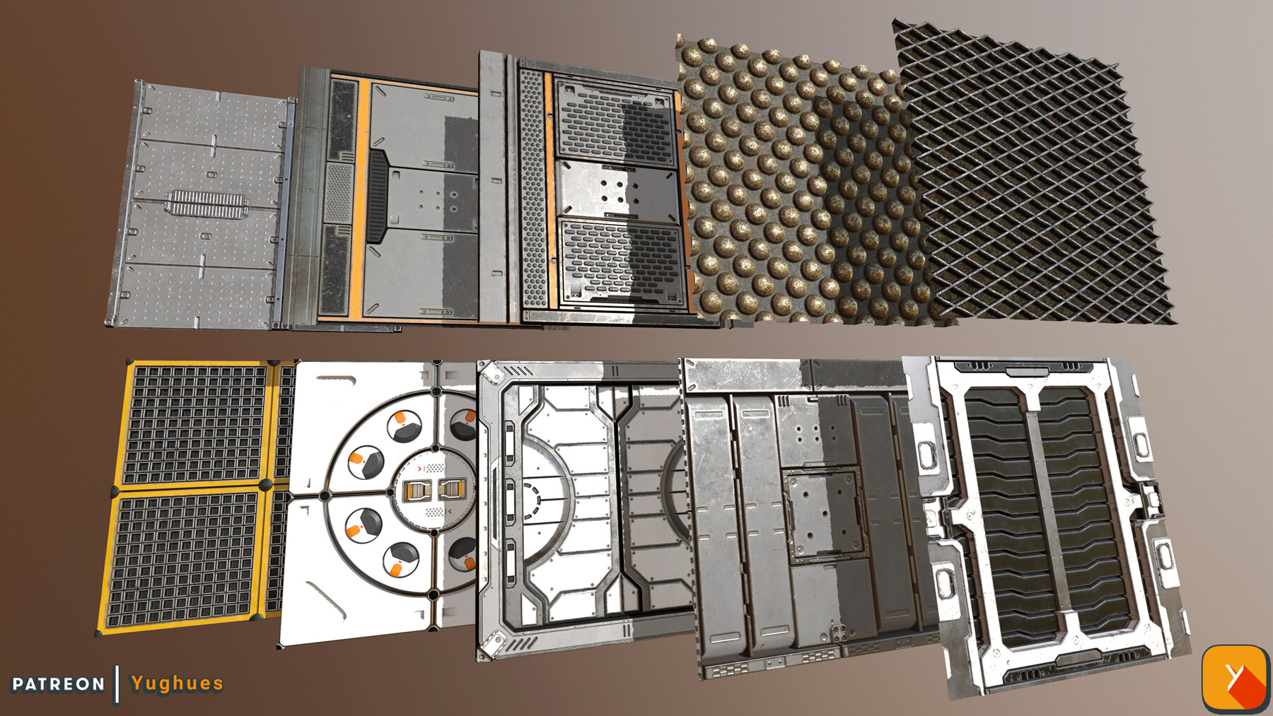 ArtStation - Yughues Metal Materials Redux | Game Assets