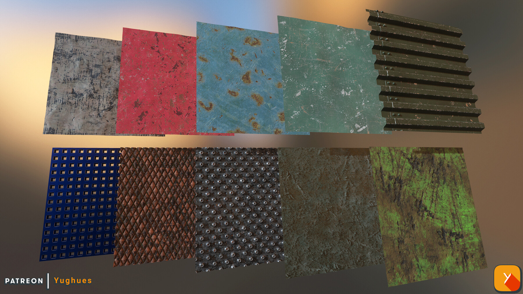 ArtStation - Yughues Metal Materials Redux | Game Assets