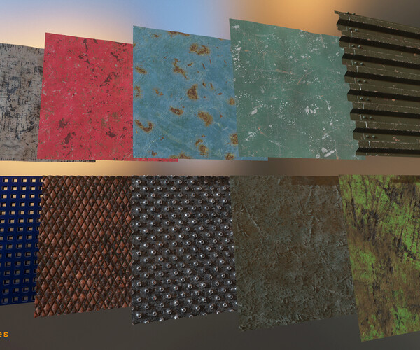 ArtStation - Yughues Metal Materials Redux | Game Assets