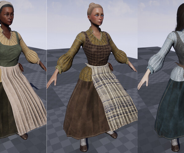 ArtStation - Female NPC pack | Game Assets