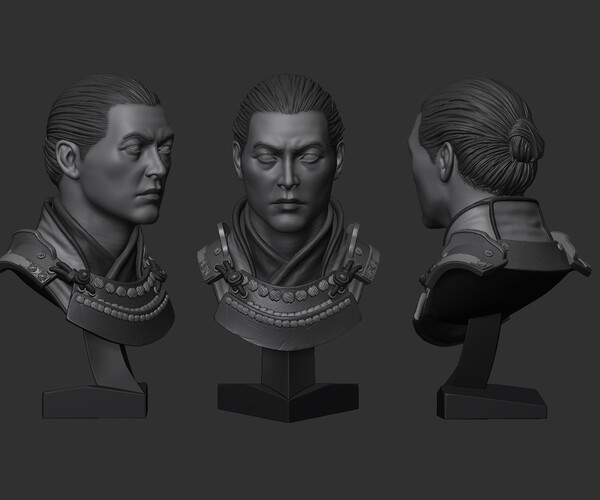 ArtStation - Samurai Bust | Resources