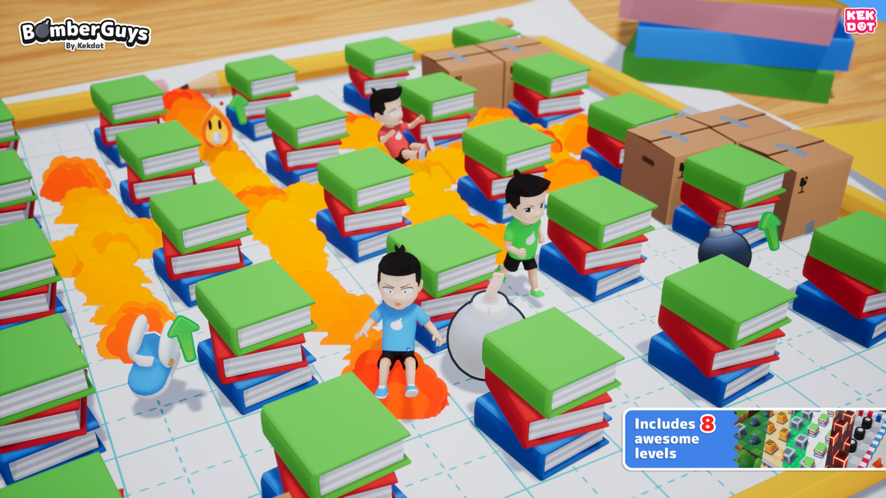 Artstation Bomberguys Unreal Engine 5 Full Multiplayer Game Template Game Assets