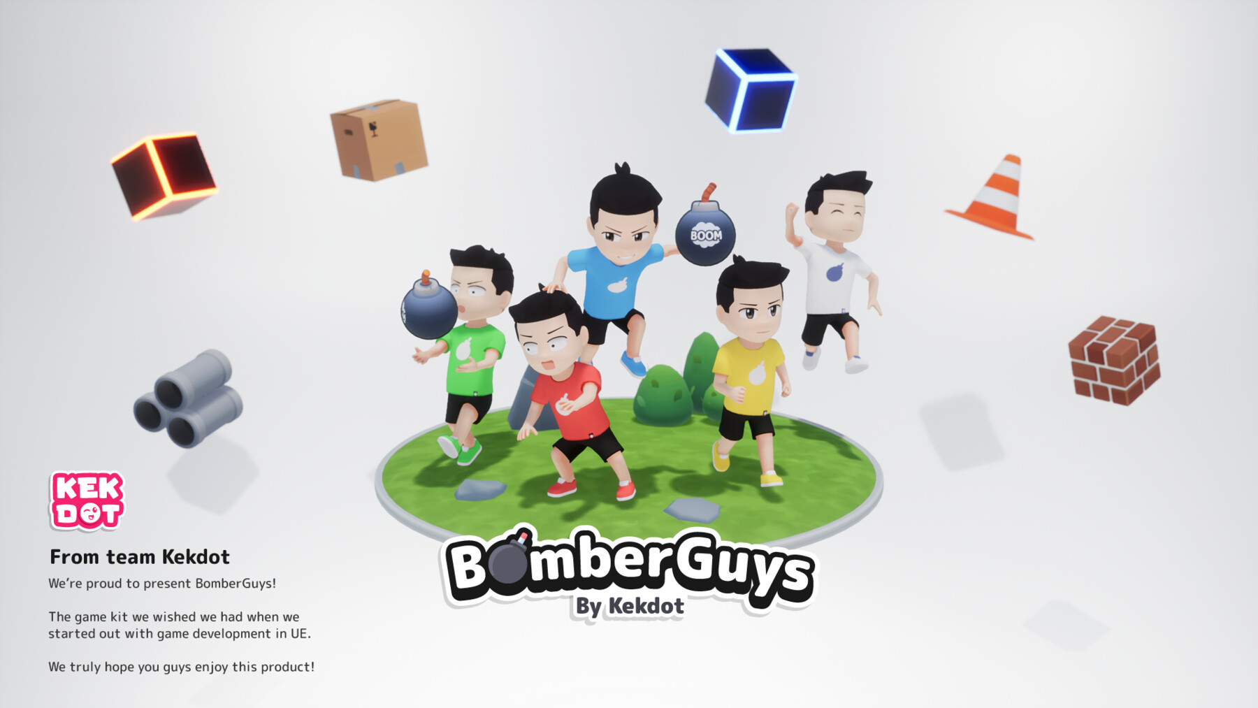 Artstation Bomberguys Unreal Engine 5 Full Multiplayer Game Template Game Assets
